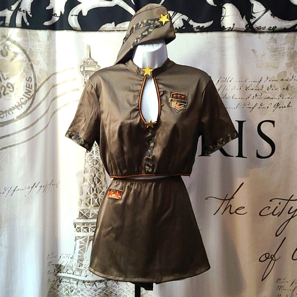 Frederick's of Hollywood | Other | Fredericks Of Hollywood Army Costume ...